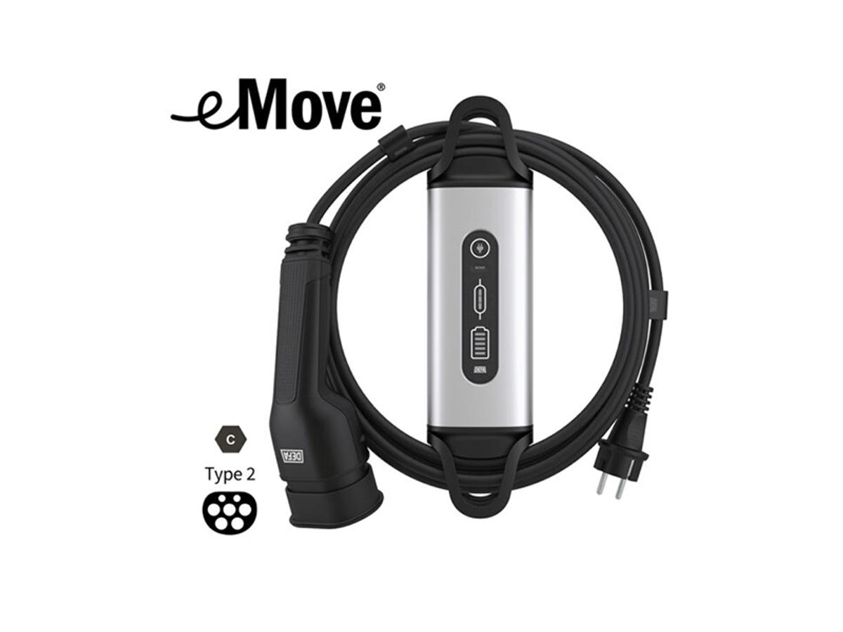 Defa eMove kannettava sähköauton laturi 8A Shcuko/Type 2 | AkkuA Joensuu