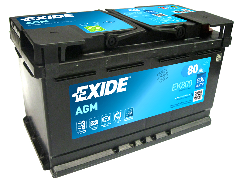 EXIDE AGM 80Ah 800A | AkkuA Joensuu