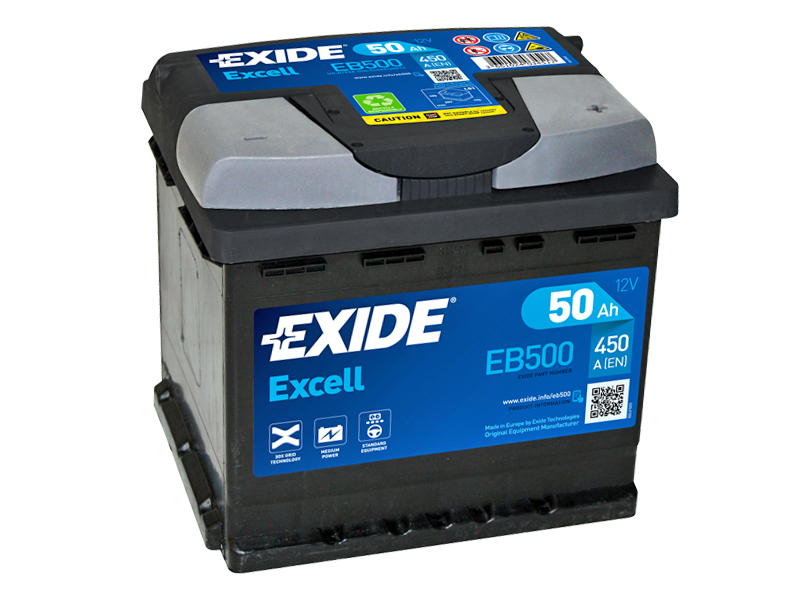 EXIDE Excell 50Ah 450A | AkkuA Joensuu