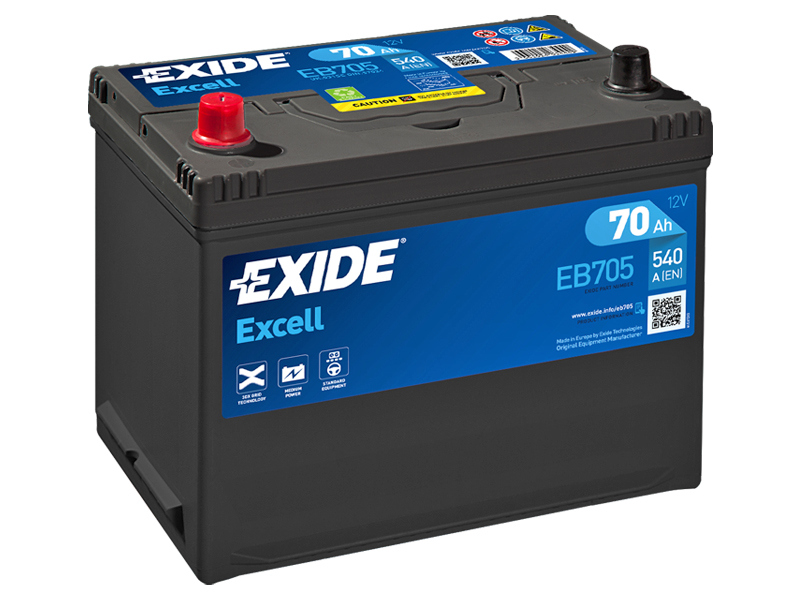 EXIDE Excell 70Ah 540 A | AkkuA Joensuu
