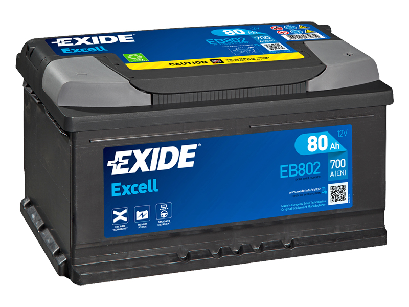 EXIDE Excell 80Ah 700 A | AkkuA Joensuu